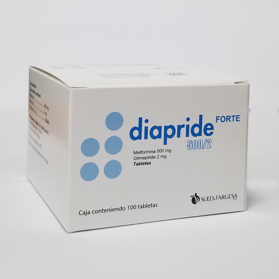 Diapride Forte 500/2Mg Tabletas - FarmaciaRD