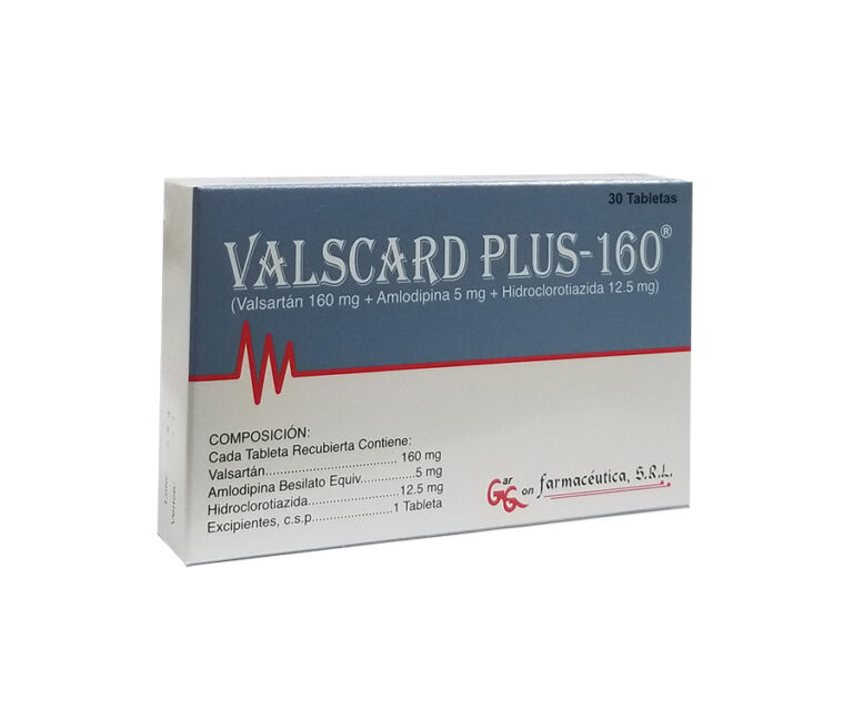 Valscard Plus 160Mg Tabletas - FarmaciaRD
