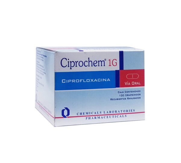 Ciprochem 1000Mg (1g) - FarmaciaRD