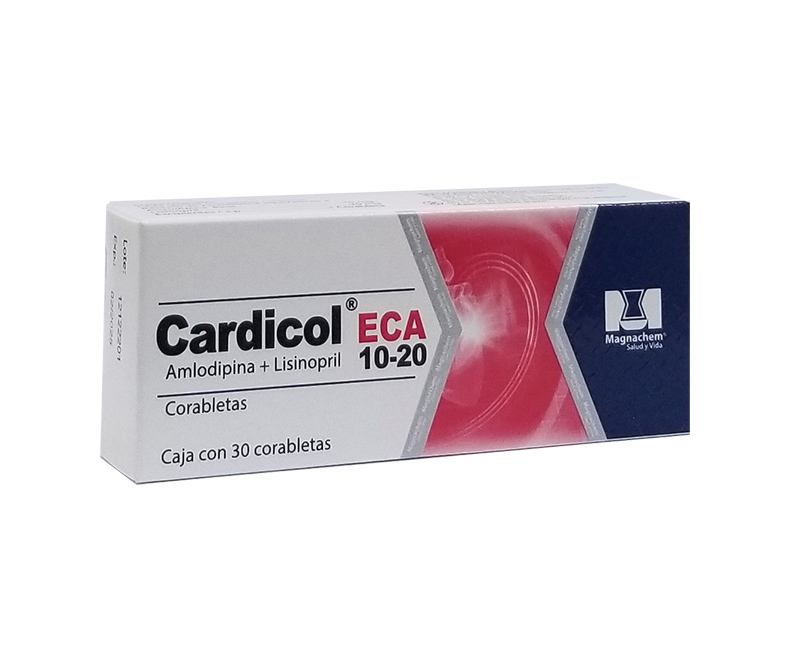 Cardicol Eca 10/20Mg Tabletas - FarmaciaRD