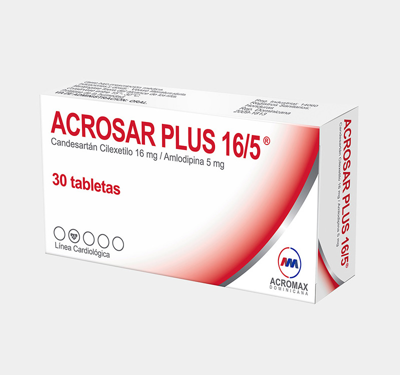 Acrosar Plus 16/5Mg Tabletas - FarmaciaRD