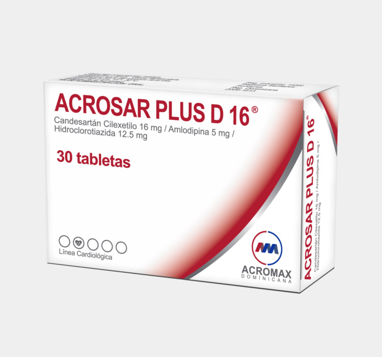 Acrosar Plus D 16 Tabletas - FarmaciaRD