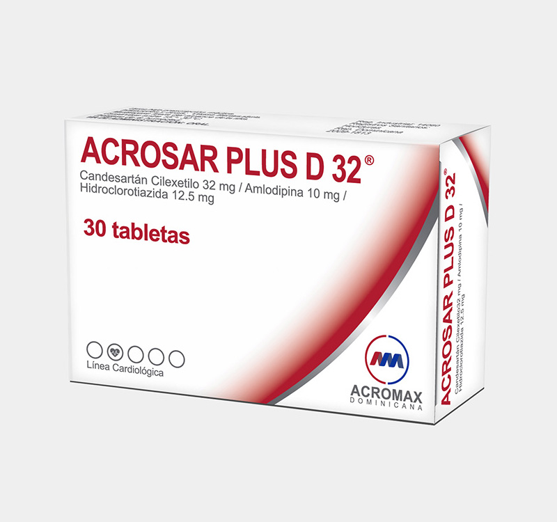 Acrosar Plus D 32 Tabletas - FarmaciaRD
