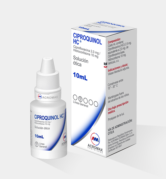 Ciproquinol HC Solución Otica - FarmaciaRD
