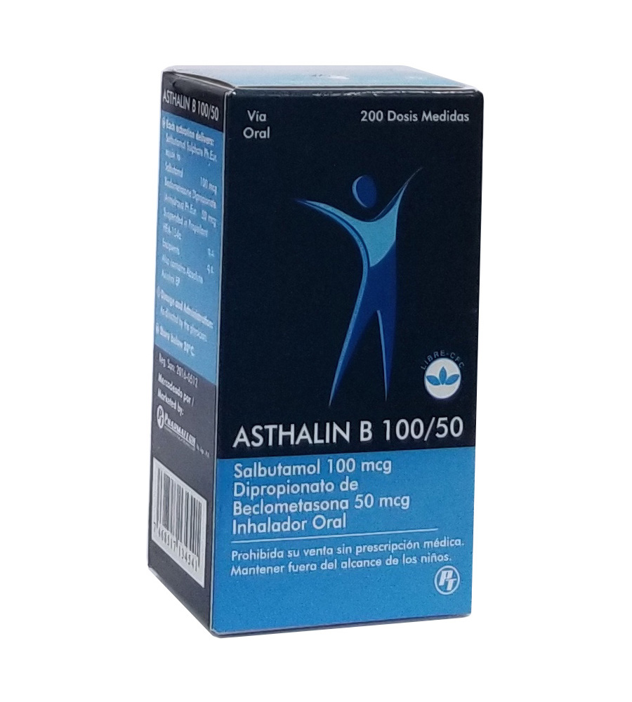 Asthalin B 100/50Mcg Inhalador - FarmaciaRD