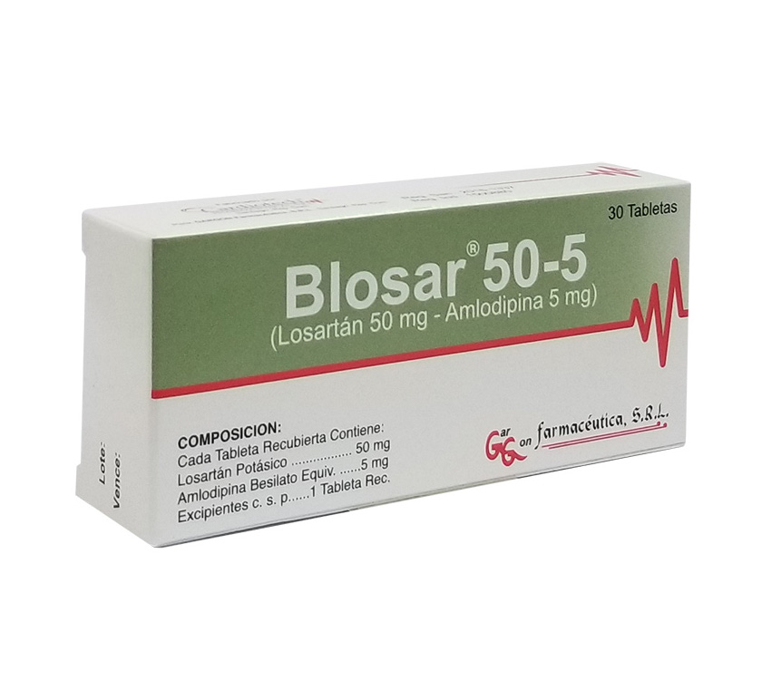 Blosar 50/5Mg Tabletas - FarmaciaRD