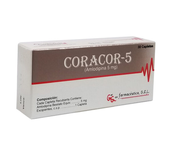 Coracor 5Mg Capletas - FarmaciaRD