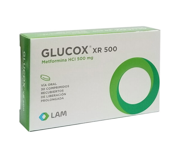 Glucox XR 500Mg Comprimidos - FarmaciaRD