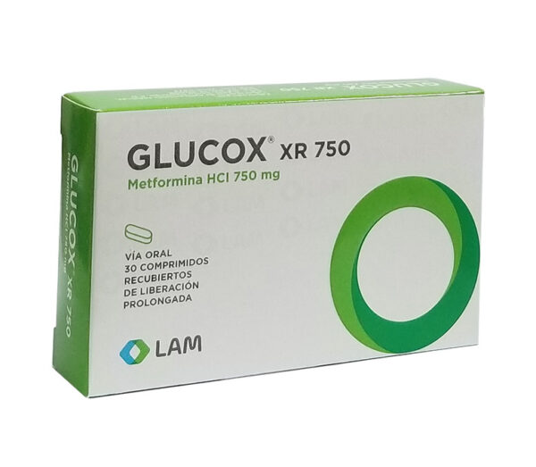 Glucox XR 750Mg Comprimidos - FarmaciaRD