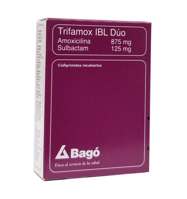 Trifamox IBL Dúo 875/125Mg Comprimidos - FarmaciaRD