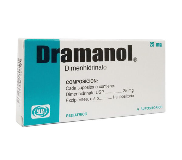 Dramanol 25Mg Supositorios - FarmaciaRD