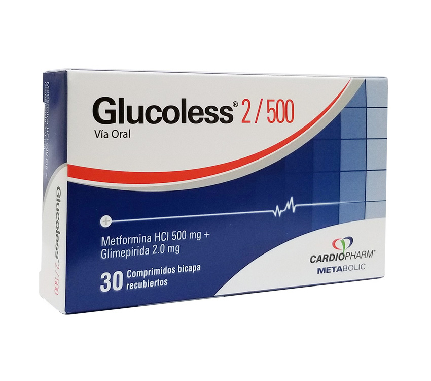 Glucoless 2/500Mg Comprimidos - FarmaciaRD
