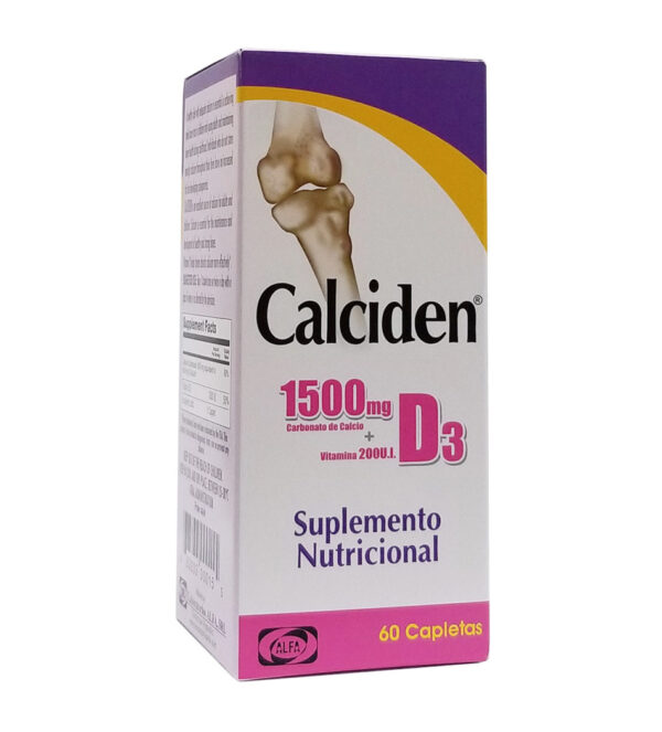 Calciden D3 1500Mg Capletas - FarmaciaRD