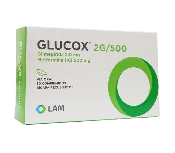Glucox 2G 500/2Mg Comprimidos - FarmaciaRD