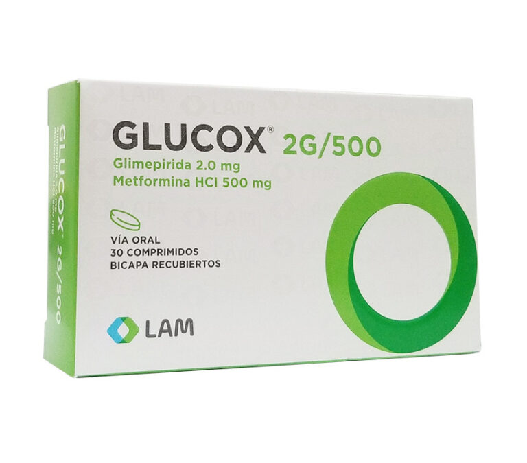 Glucox 2G 500/2Mg Comprimidos - FarmaciaRD