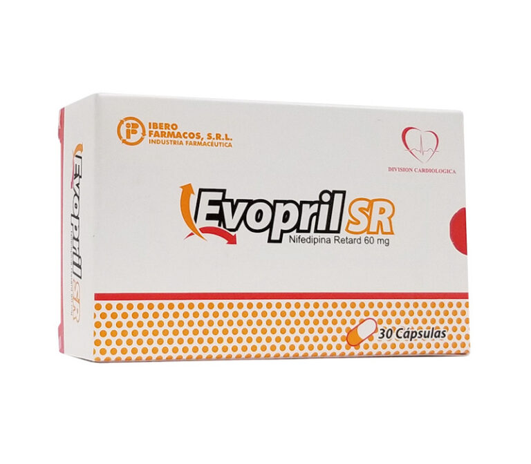 Evopril SR 60Mg Capsulas - FarmaciaRD