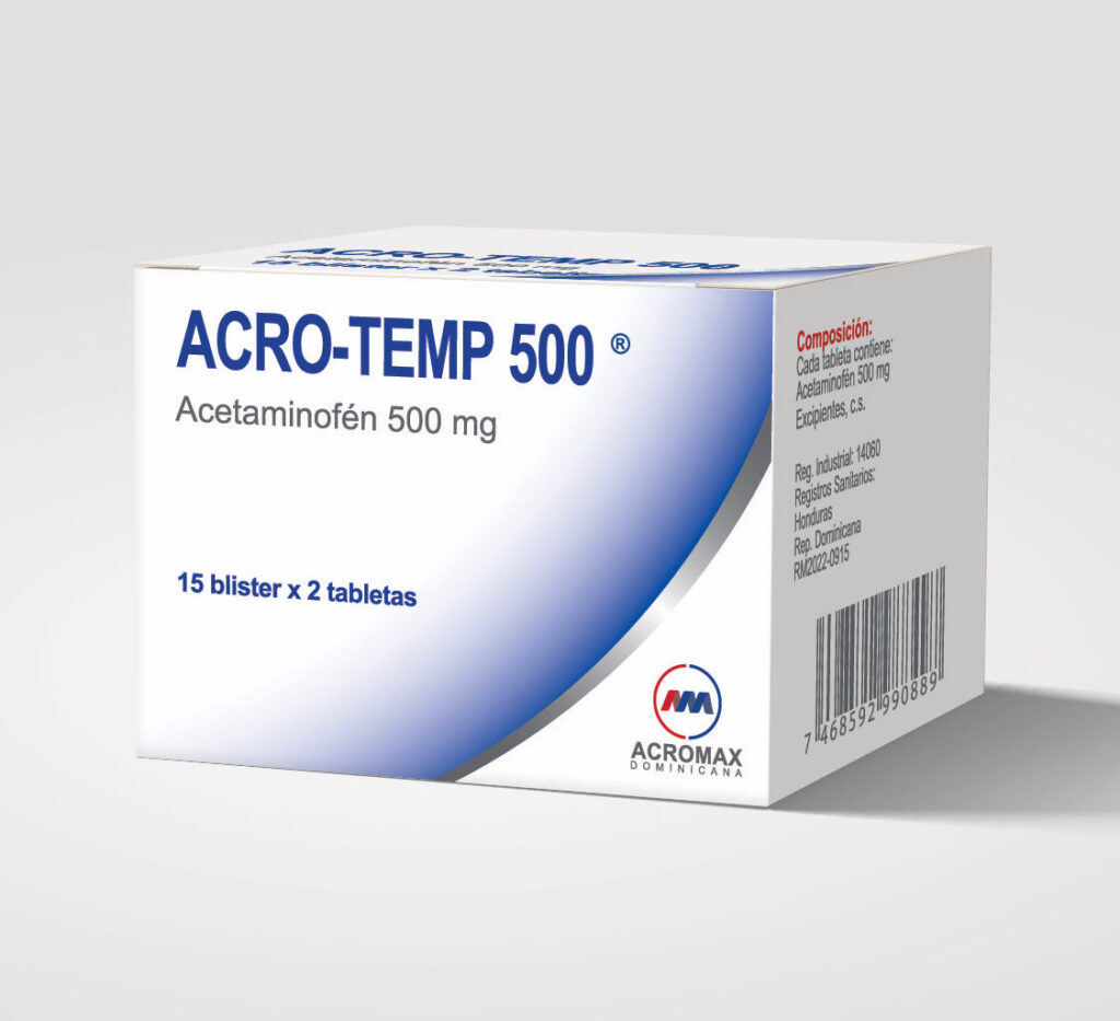 Acro-Temp 500Mg Tabletas - FarmaciaRD