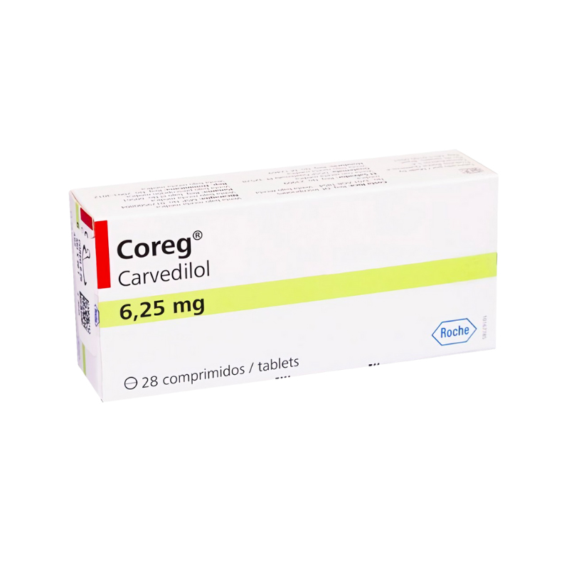 Coreg 6.25Mg Comprimidos - FarmaciaRD