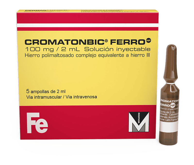 Cromatonbic Ferro 100Mg Solucion Inyectable - FarmaciaRD