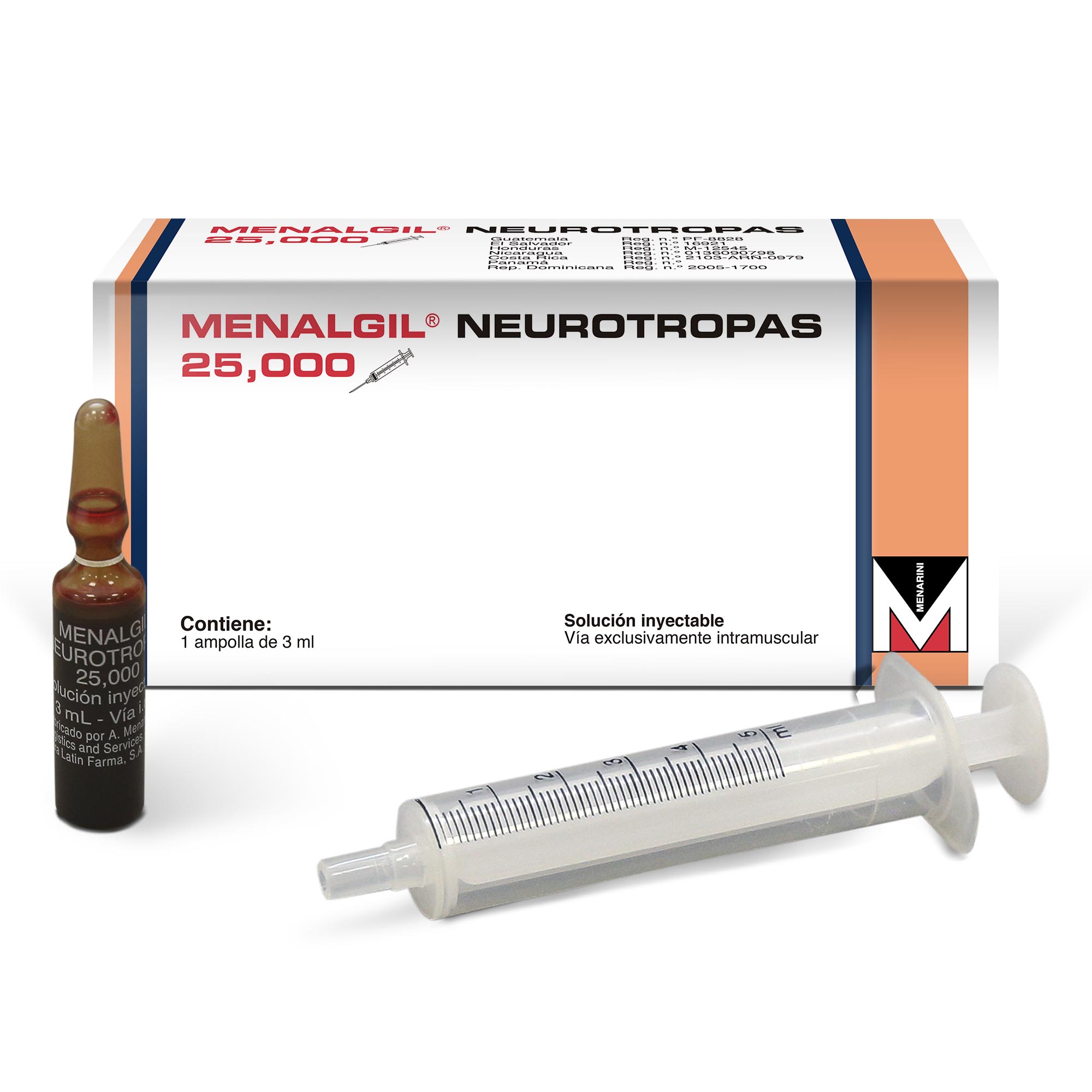 Menalgil 25,000 Solucion Inyectable - FarmaciaRD