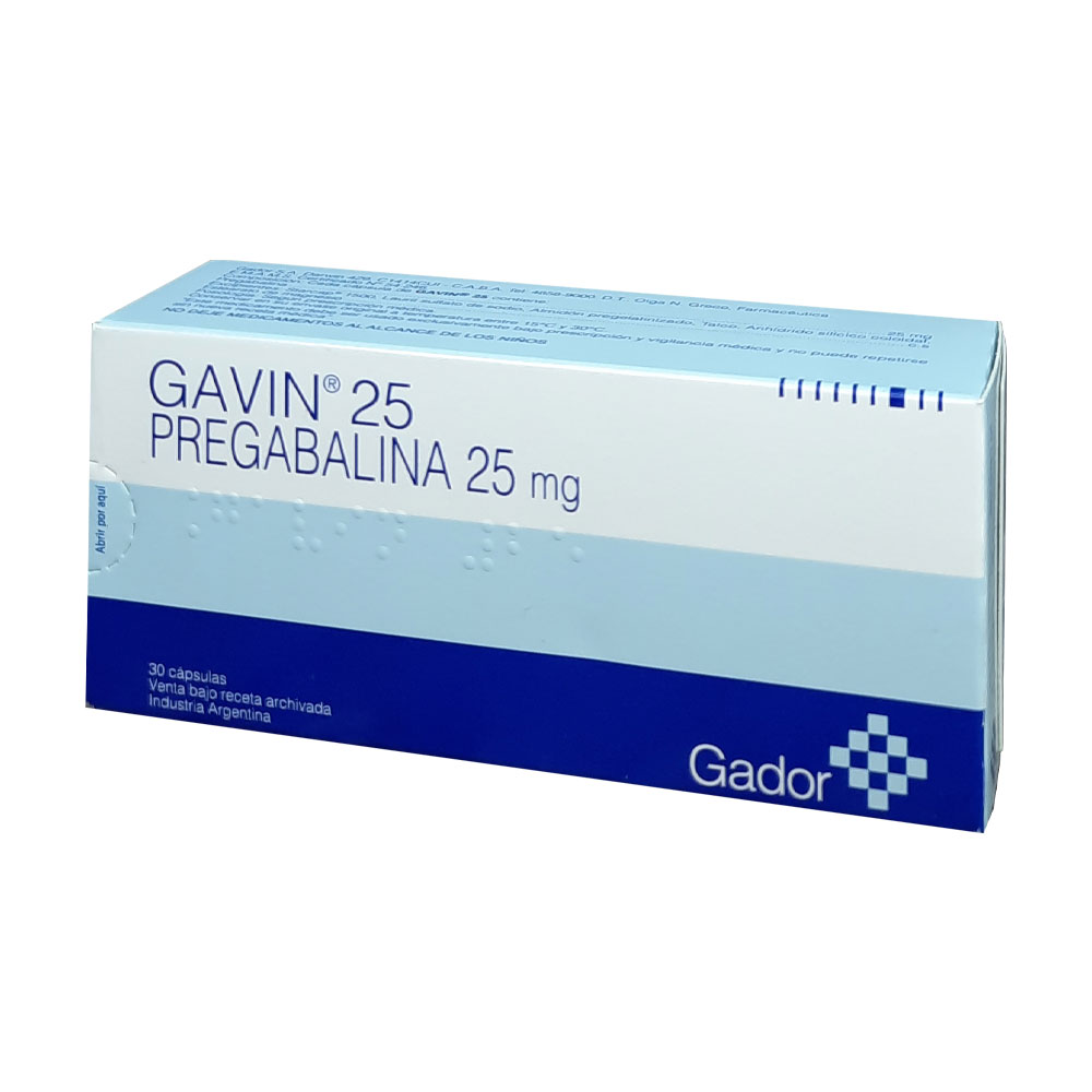 Gavin 25Mg Capsulas - FarmaciaRD