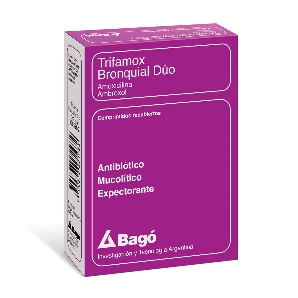 Trifamox Bronquial Duo Comprimidos - FarmaciaRD